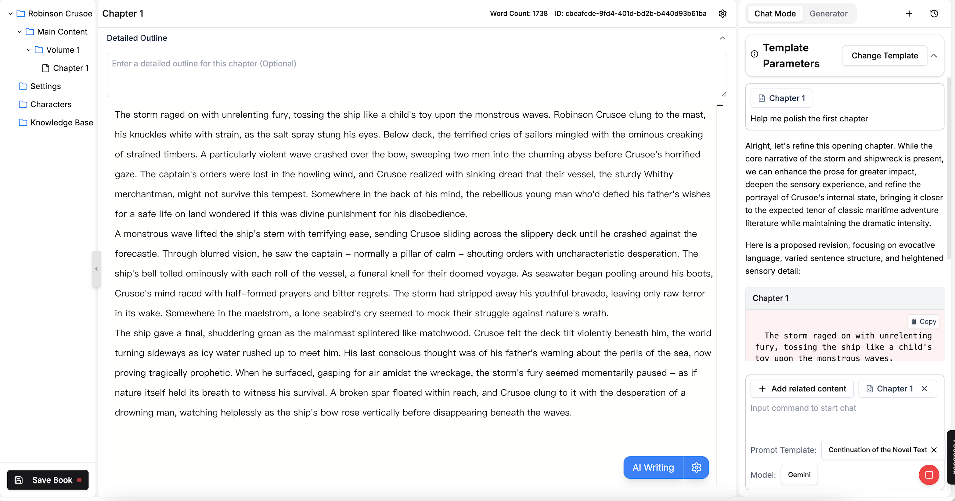Daydream Writer - Free AI Novel Writer